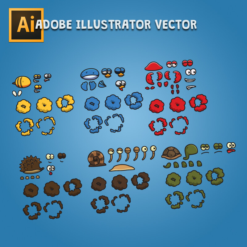 ArtStation - Cartoon Enemy Pack 02 | Game Assets