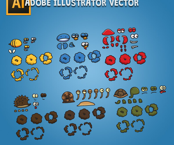 ArtStation - Cartoon Enemy Pack 02 | Game Assets