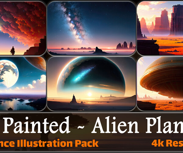 ArtStation - 210 Painted - Alien Planet Reference Pack | 4K | v.3 ...