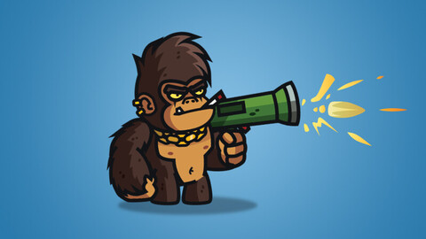 ArtStation - Cartoon Gorilla Boss | Game Assets