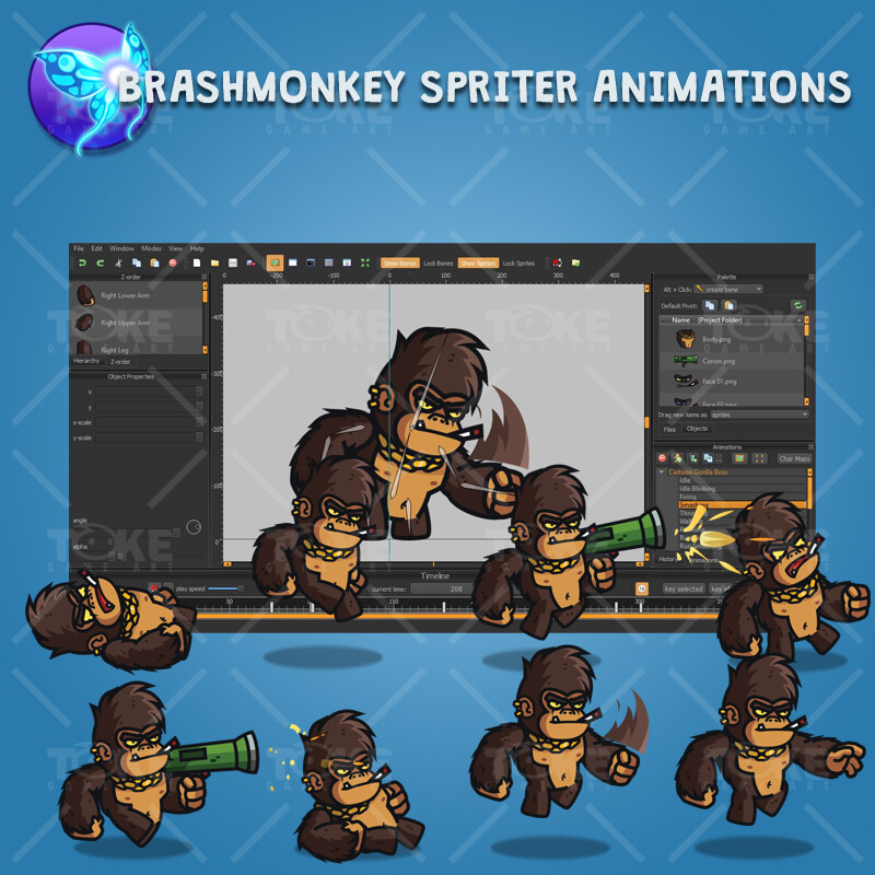 ArtStation - Cartoon Gorilla Boss | Game Assets