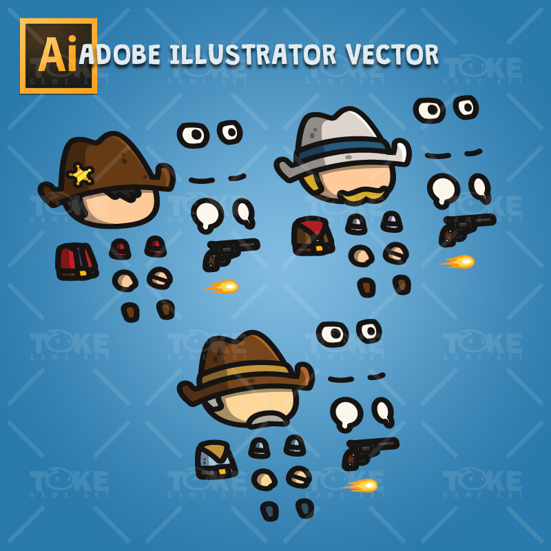 ArtStation - Tiny Cowboys | Game Assets