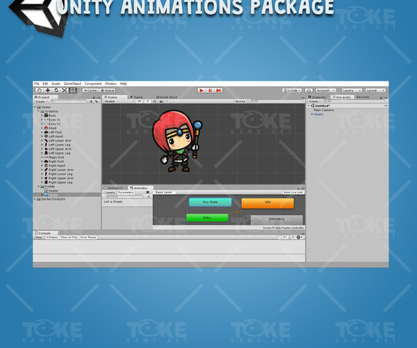 ArtStation - RPG Hero Character Pack | Game Assets