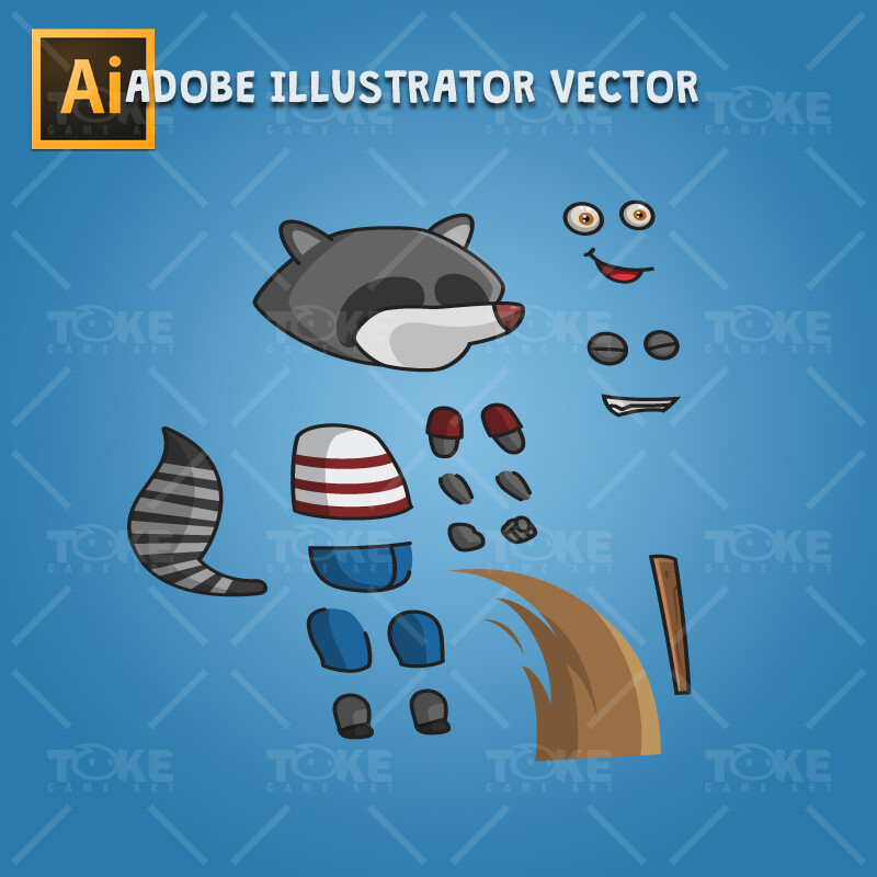 ArtStation - Raccoon | Game Assets