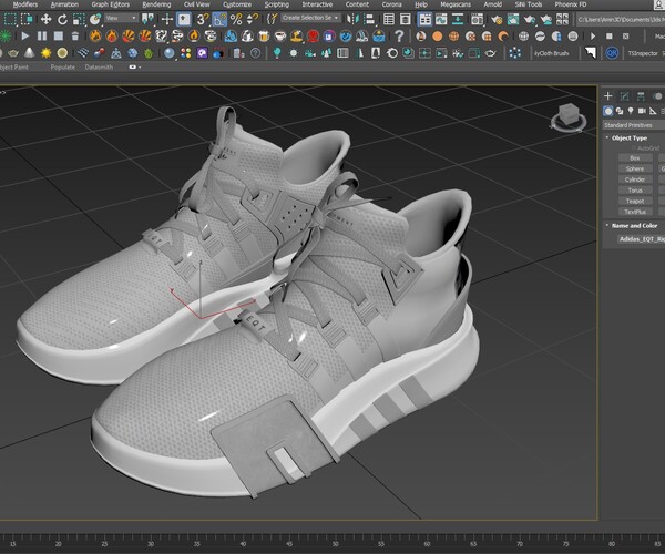 ArtStation - Adidas EQT Bask ADV Gray- (3dsmax- Blender - Cinema4D) | Resources