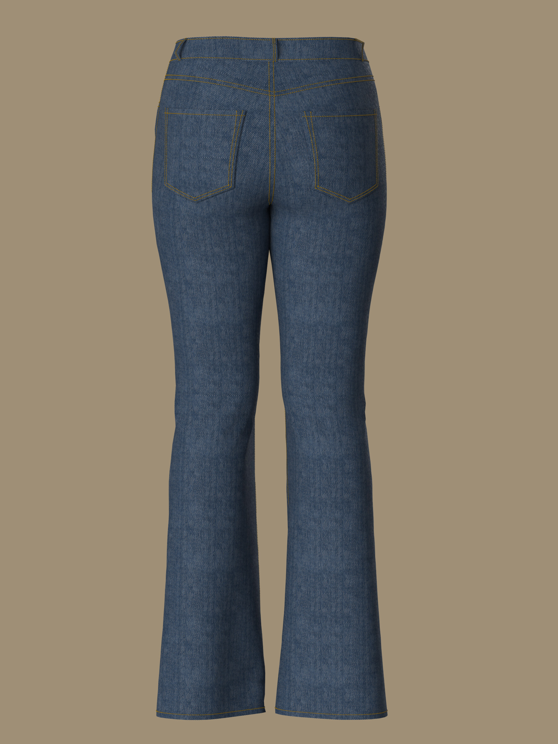 ArtStation - 3D FLARE DENIM PANTS | Resources