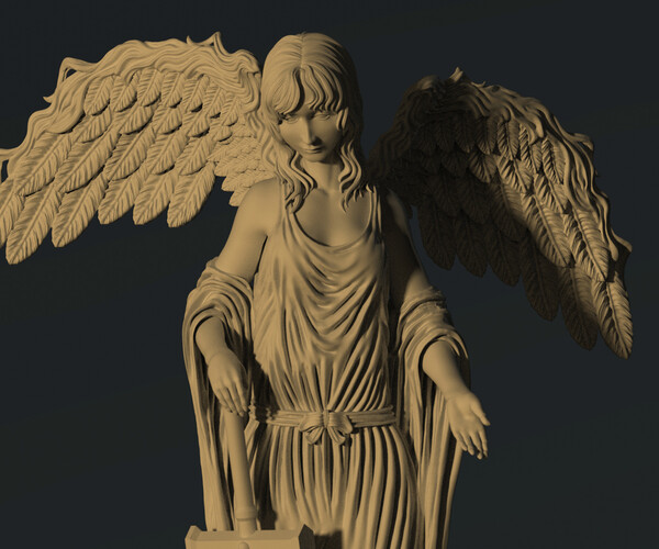 ArtStation - 3D Game Assets 3D Printed Models Angel Figures | Resources