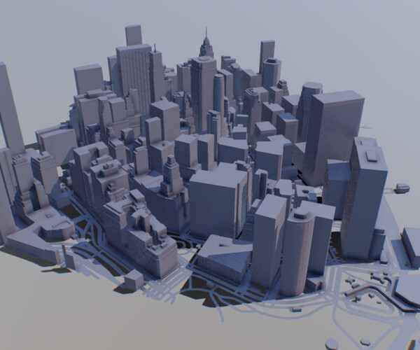 ArtStation - New York Lower Manhattan (cmp) | Game Assets