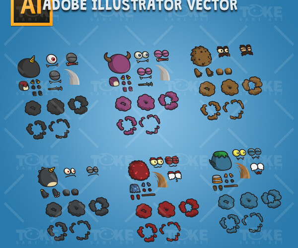 ArtStation - Cartoon Enemy Pack 03 | Game Assets