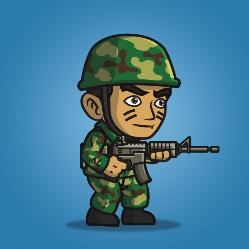 ArtStation - Frontier Army Guy | Game Assets