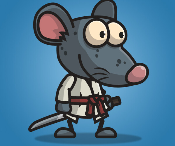 ArtStation - Samurai Mouse | Game Assets