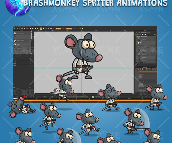 ArtStation - Samurai Mouse | Game Assets