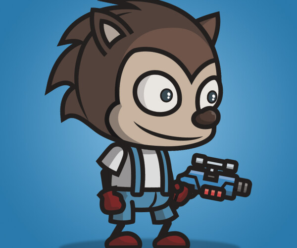 ArtStation - Hedgehog Guy | Game Assets