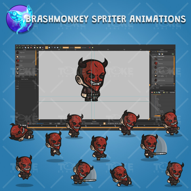 ArtStation - Devil Masked Guy | Game Assets