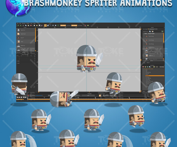 ArtStation - Flat Style Castle Guard | Game Assets
