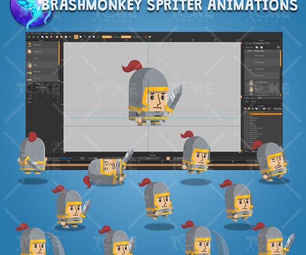 ArtStation - Flat Style Medieval Knight | Game Assets