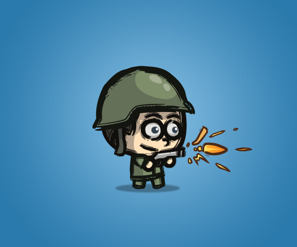 ArtStation - Cartoon Little Army 01 | Game Assets