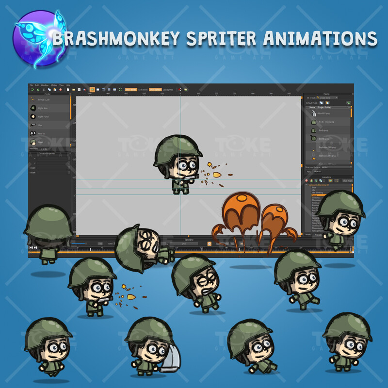 ArtStation - Cartoon Little Army 01 | Game Assets