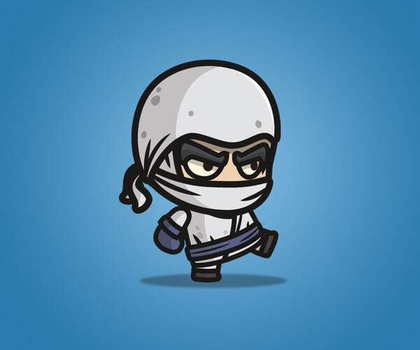 ArtStation - White Ninja | Game Assets
