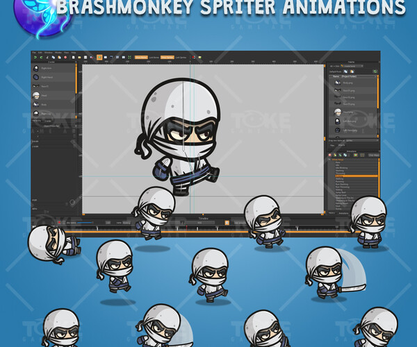 ArtStation - White Ninja | Game Assets