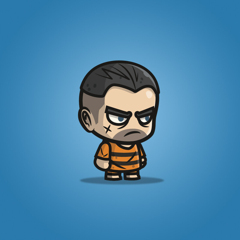 ArtStation - Chibi Prisoner Guy | Game Assets
