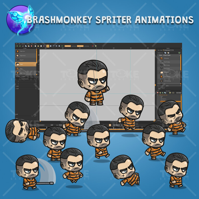 ArtStation - Chibi Prisoner Guy | Game Assets