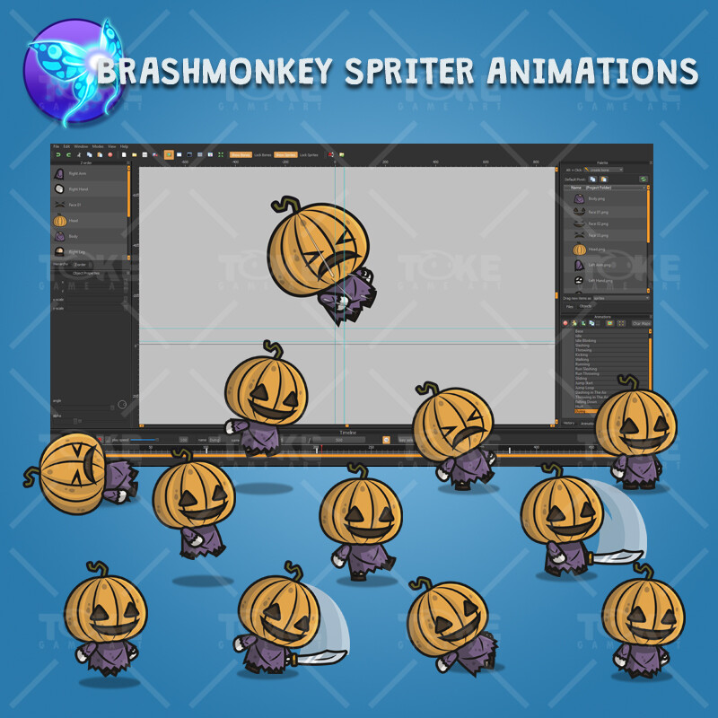 ArtStation - Pumpkin Head Guy | Game Assets