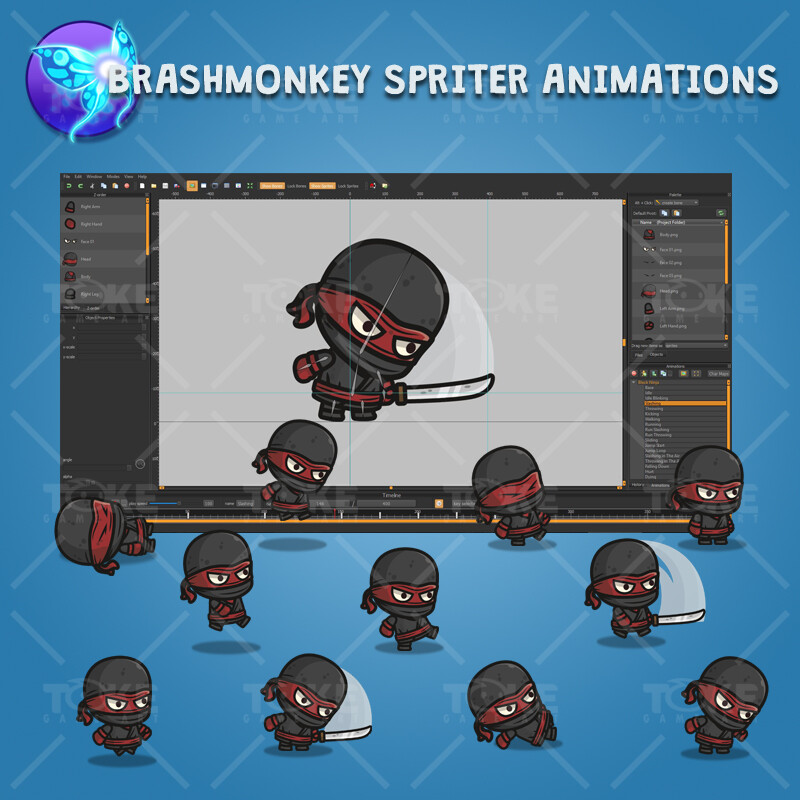 ArtStation - Black Ninja | Game Assets