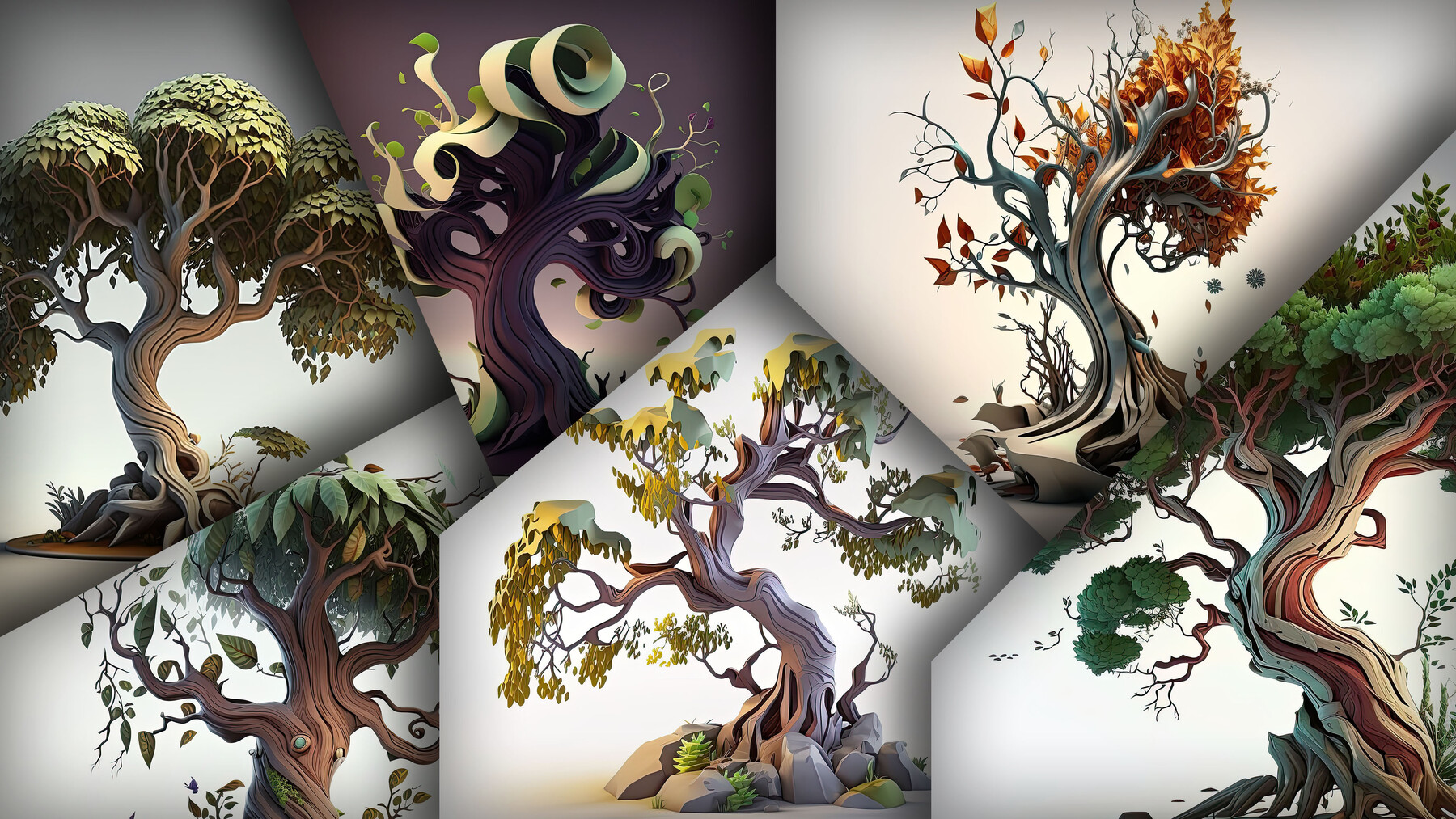 ArtStation - 130 Stylized Trees (4K Resolution) | Artworks