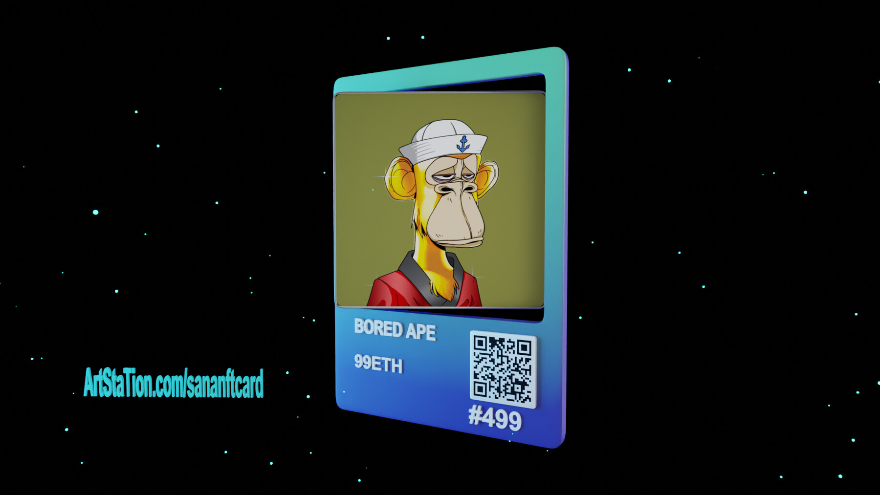 ArtStation - Collectible NFT card TEMPLATE | Artworks