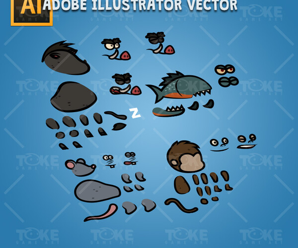 ArtStation - Cartoon Enemy Pack 04 | Game Assets