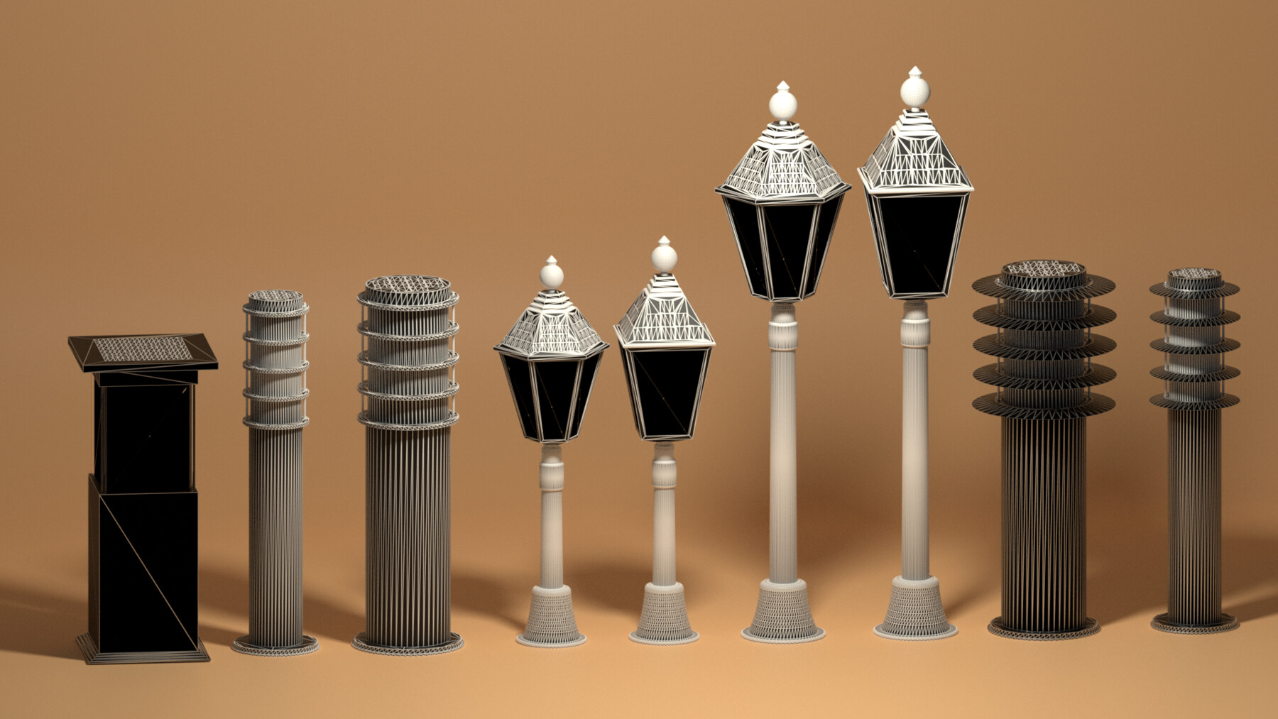 ArtStation - Solar Garden Light Collection 3D model | Resources