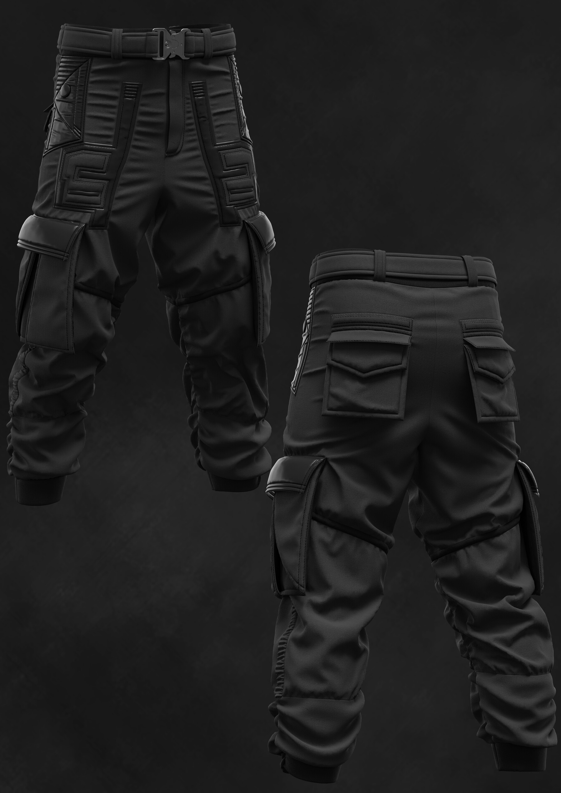 ArtStation - Tutorial MD/Clo3D - Modeling Pants | Tutorials