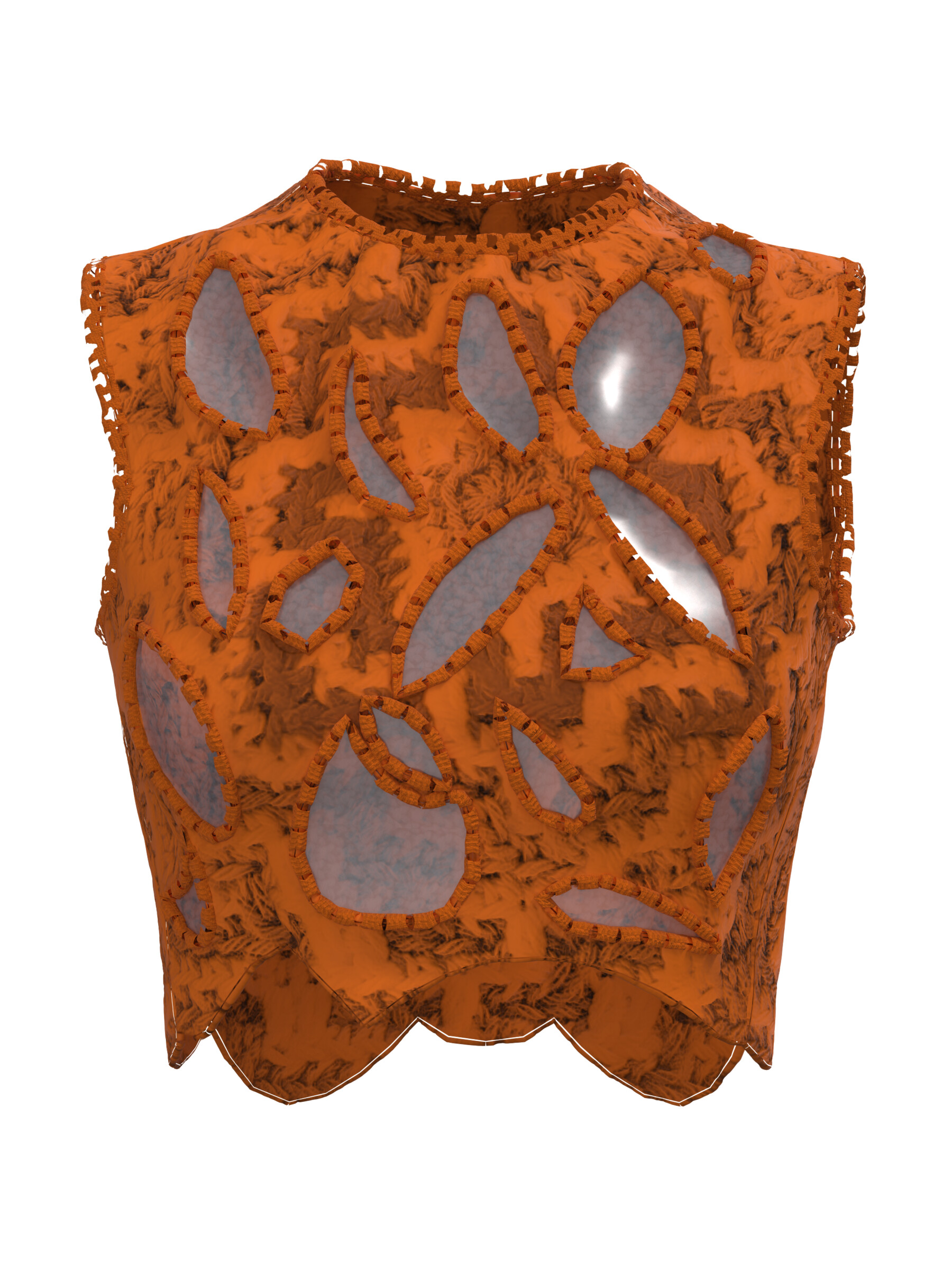 ArtStation - 3D ORANGE COLOR BLOUSE | Resources