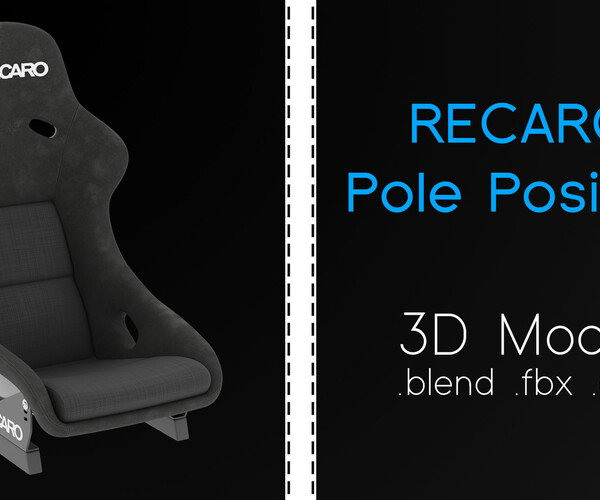 ArtStation - RECARO Pole Position Car Racing Seat 3D Model | Resources