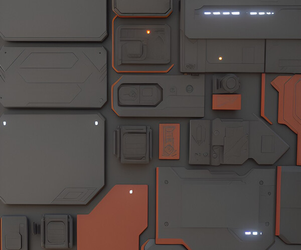 ArtStation - SCI-FI TEXTURE SET 16 | Artworks