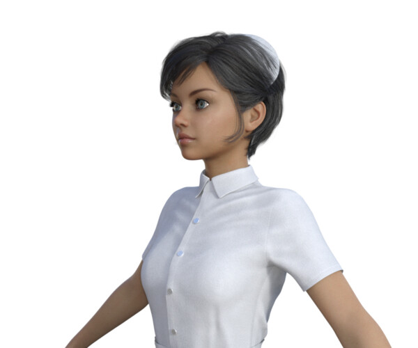 ArtStation - Nurse Realistic Character (Realistic Character) (High Poly ...