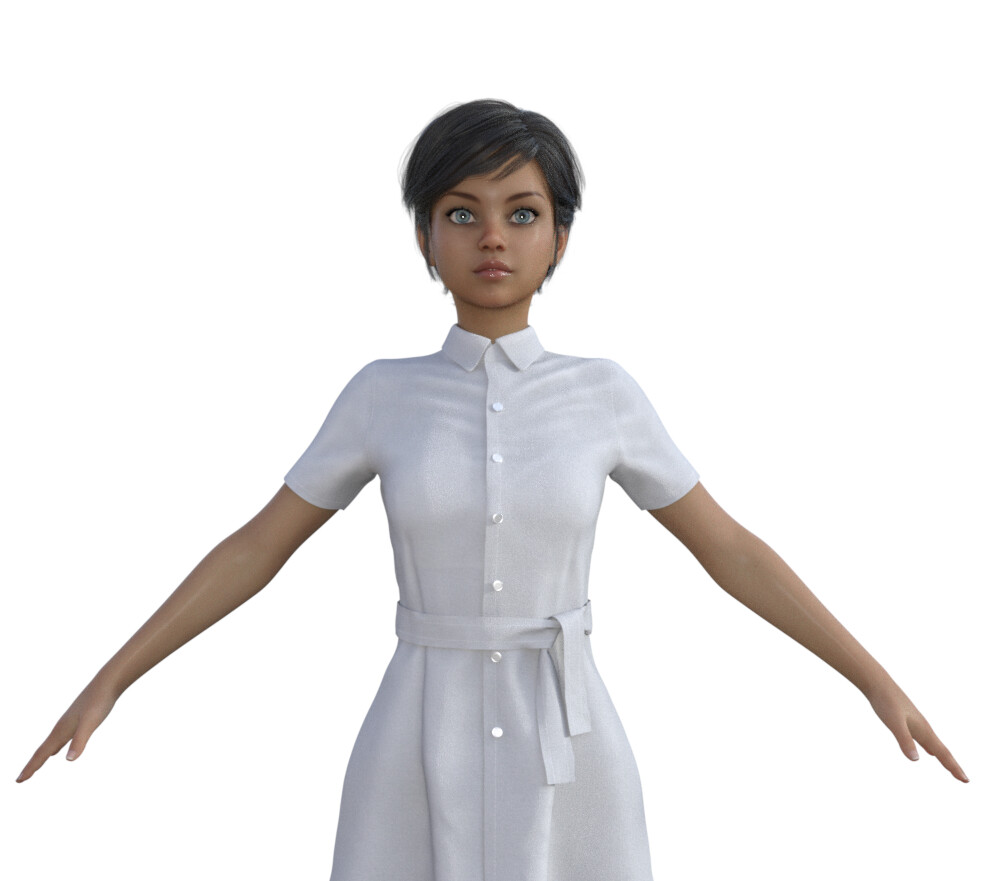 ArtStation - Nurse Realistic Character (Realistic Character) (High Poly ...