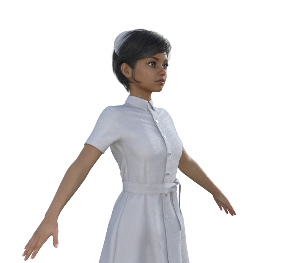 ArtStation - Nurse Realistic Character (Realistic Character) (High Poly ...