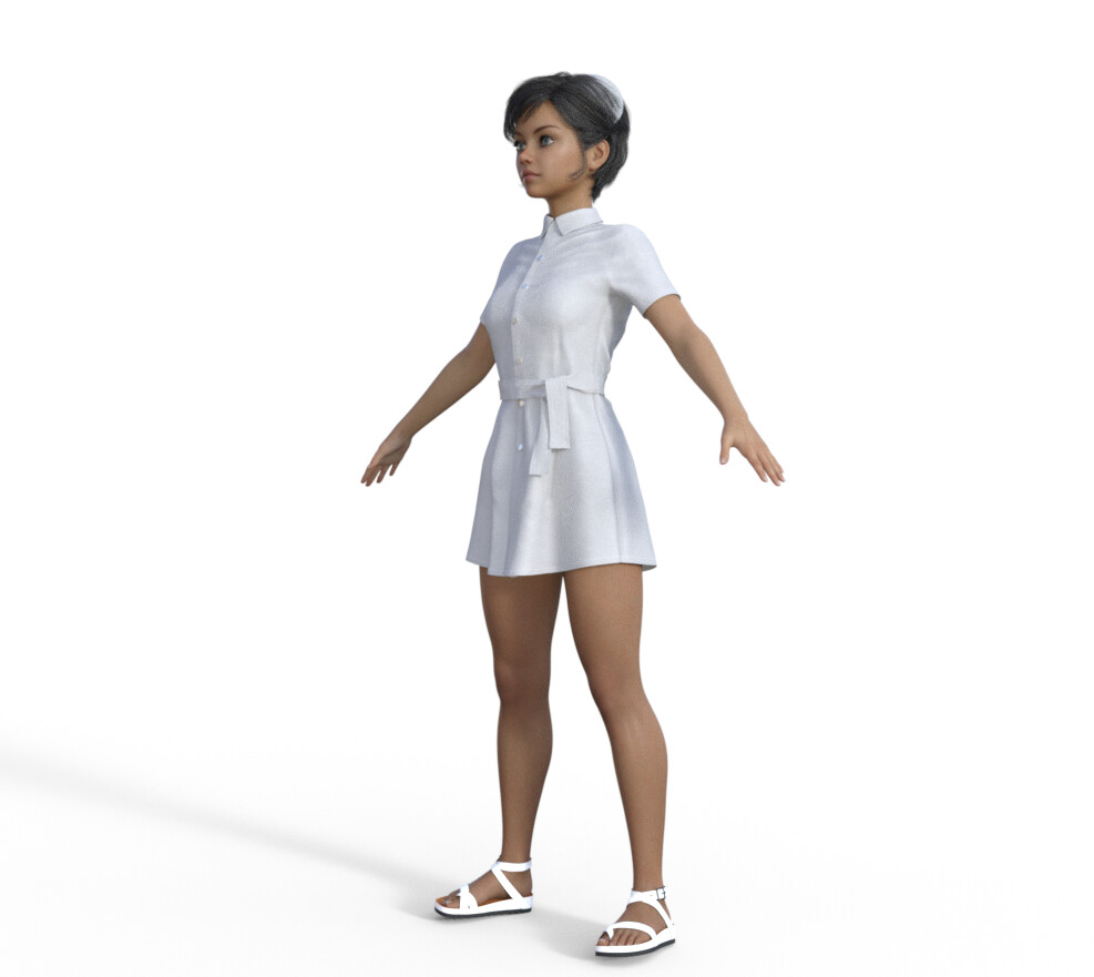 ArtStation - Nurse Realistic Character (Realistic Character) (High Poly ...