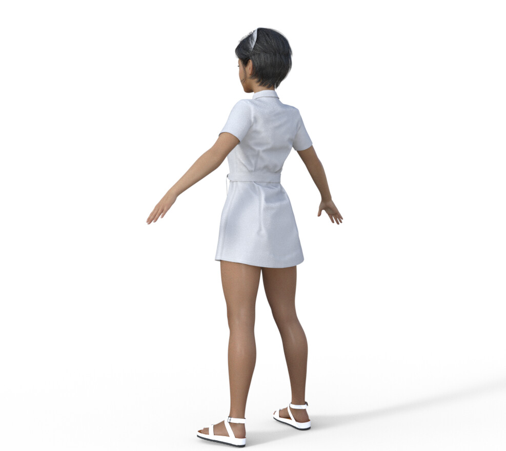 ArtStation - Nurse Realistic Character (Realistic Character) (High Poly ...