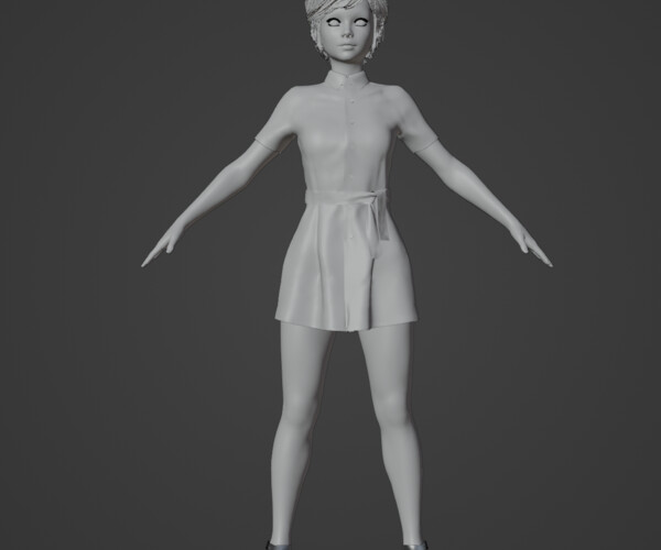 ArtStation - Nurse Realistic Character (Realistic Character) (High Poly ...