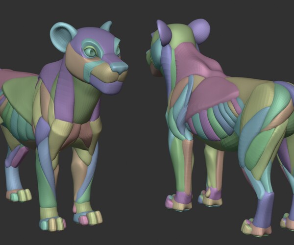 ArtStation - Stylized Lion Anatomy Blockout | Resources