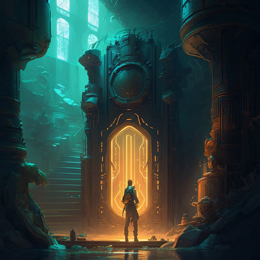 ArtStation - The Futuristic Explorers: A Digital Painting of a City ...