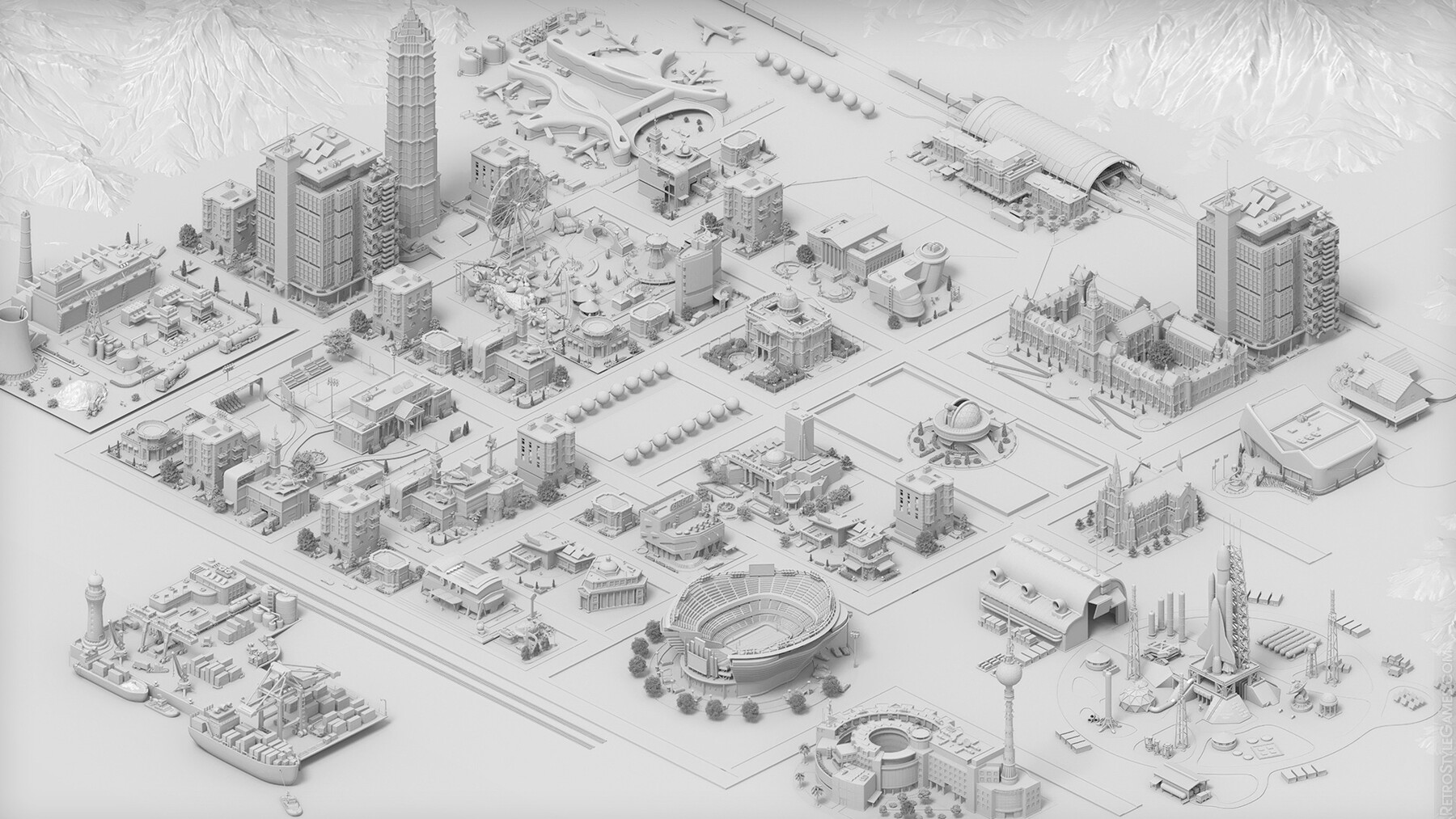 ArtStation - Megapolis City Builder - Isometric Ultimate Pack | Game Assets