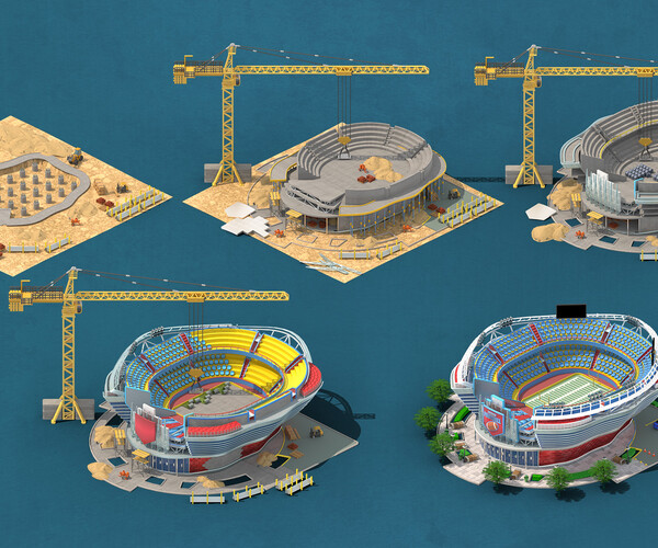 ArtStation - Megapolis City Builder - Isometric Ultimate Pack | Game Assets