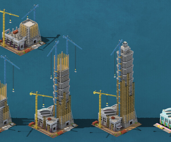 ArtStation - Megapolis City Builder - Isometric Ultimate Pack | Game Assets