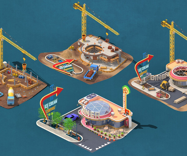 ArtStation - Megapolis City Builder - Isometric Ultimate Pack | Game Assets
