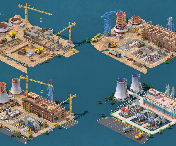 ArtStation - Megapolis City Builder - Isometric Ultimate Pack | Game Assets