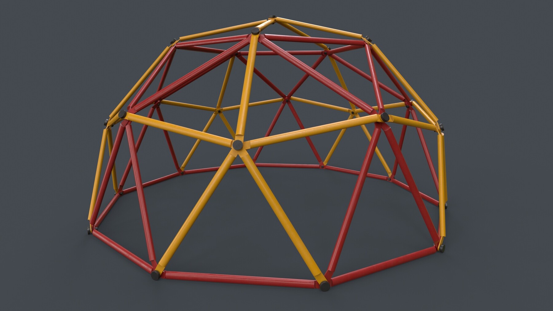 ArtStation - PBR Outdoor Playground Geodesic Climbing Dome | Game Assets